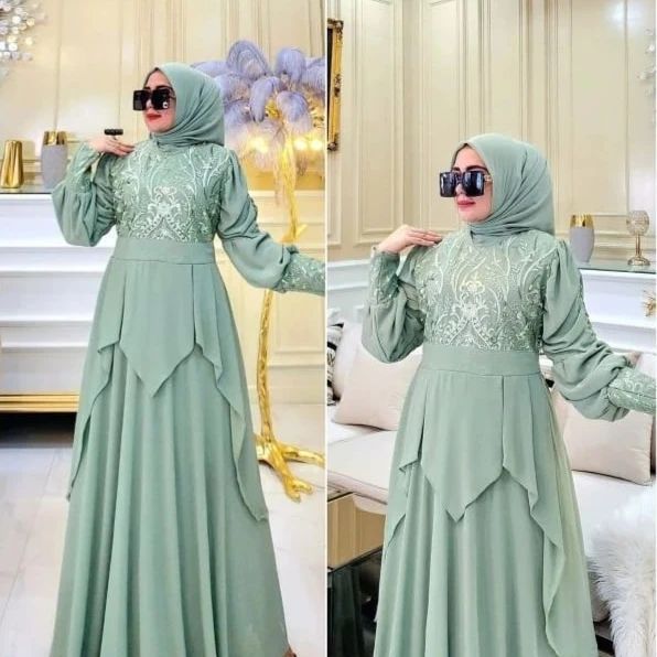 NEW PRODUCT!!! QUENNA DRESS [COD] - Fashion wanita / Dress set outer ...
