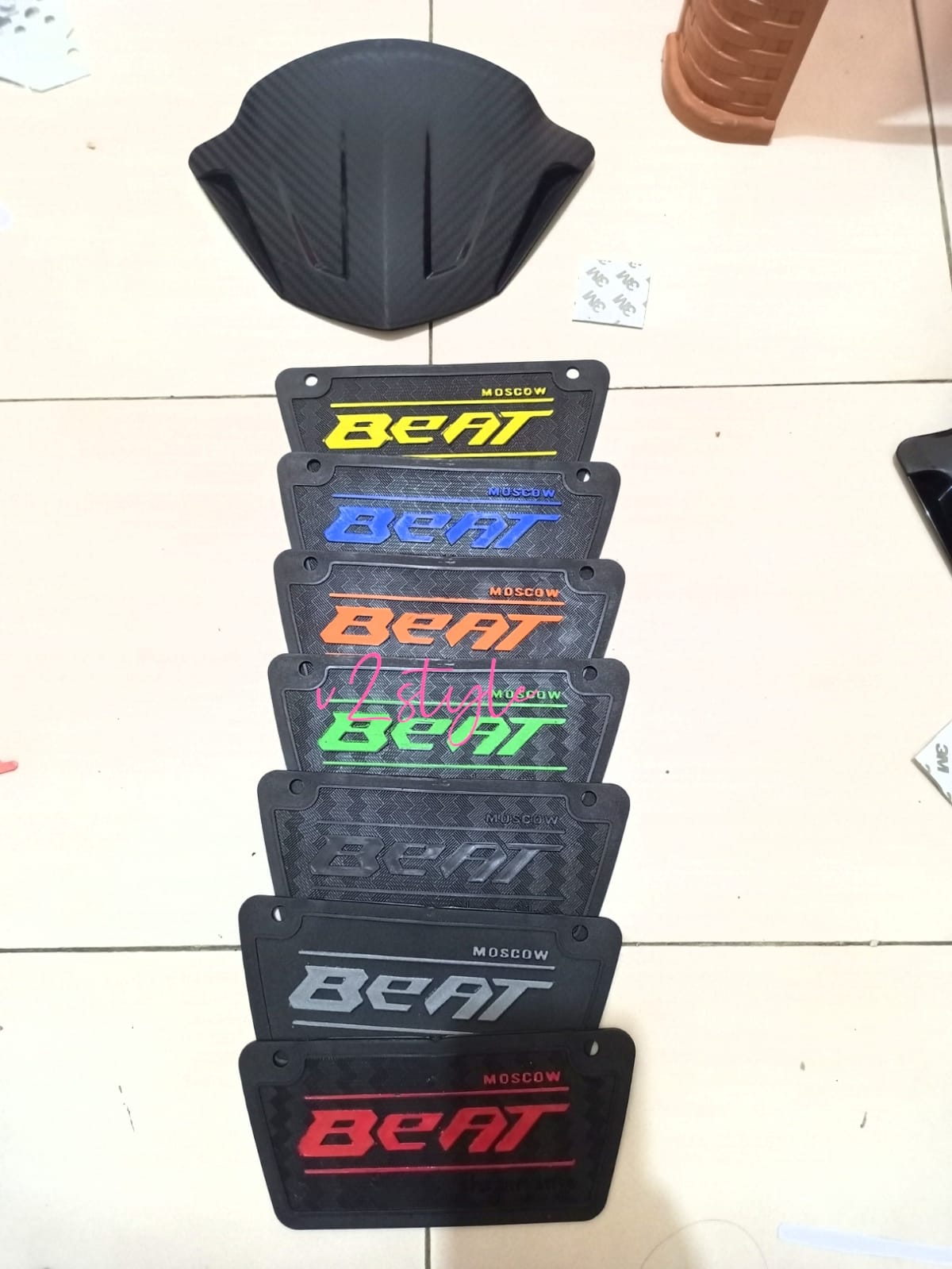 PAKET HEMAT 2IN1 VISOR BEATKARBU WINDSHILED BEAT KARBU+MUDFLAP BEAT ...