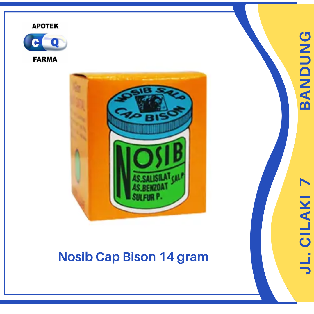 Nosib Cap Bison 14 g Salep Gatal Jamur, Kadas, Kurap | Lazada Indonesia