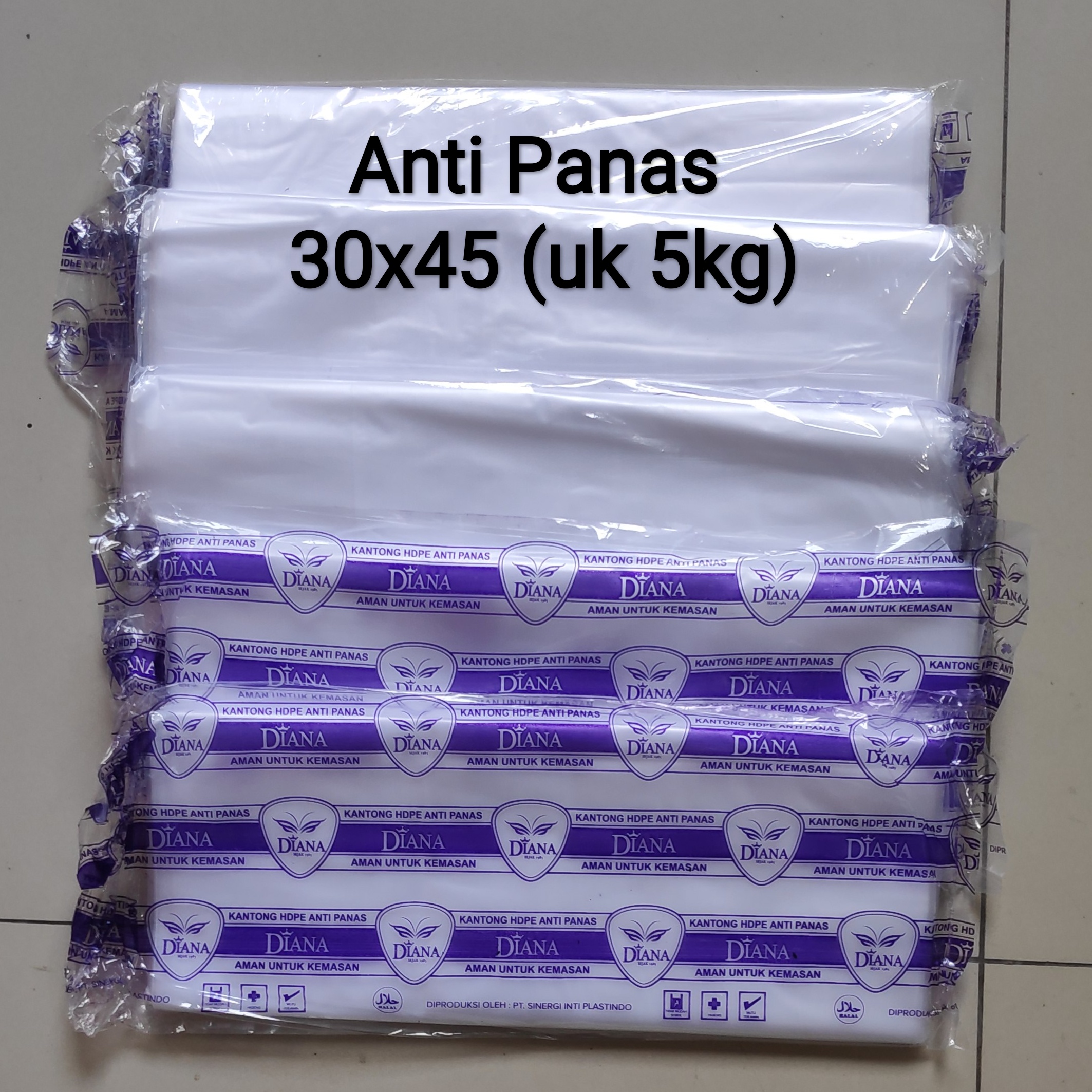 Plastik Anti Panas (isi 5 bks) semua Ukuran (10x20 - 12x25 - 15x30 ...