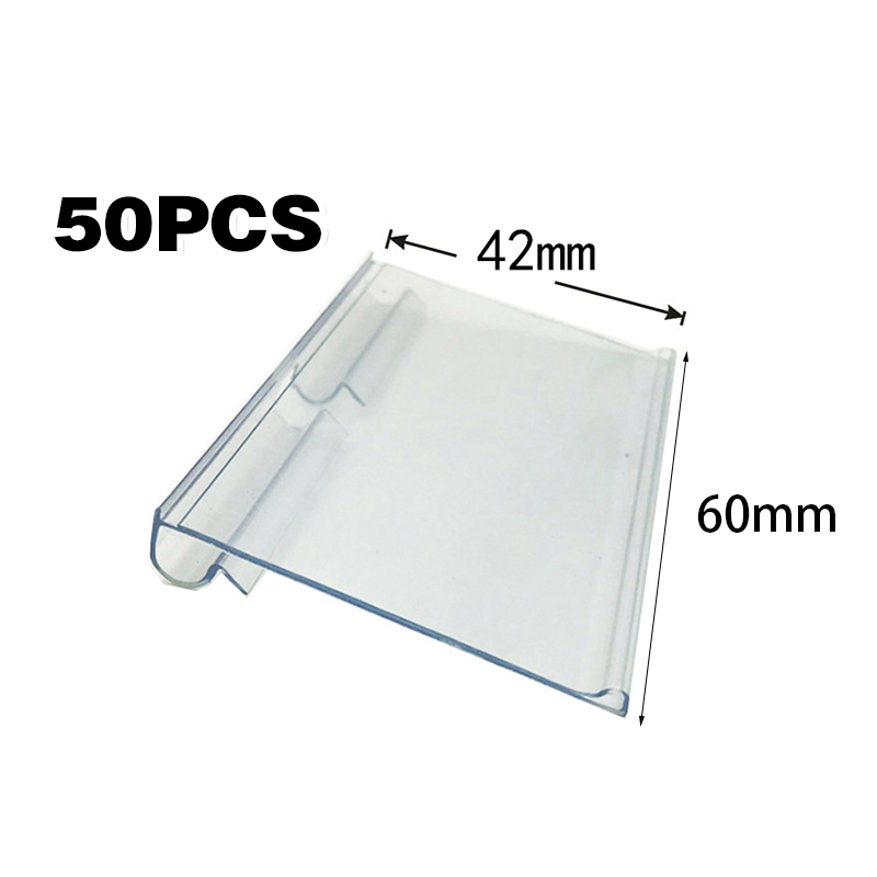 50 PCS Tempat Harga Rak Minimarket Label Harga Mika Label Harga PVC ...