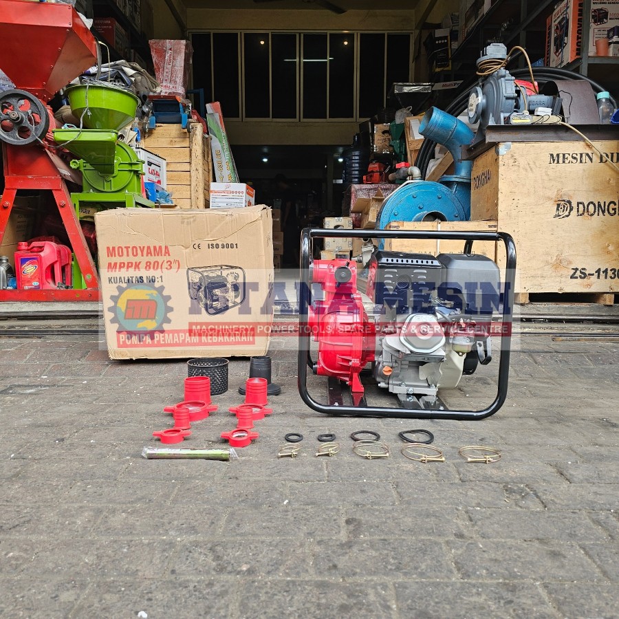 MESIN POMPA PEMADAM KEBAKARAN POMPA AIR TEKANAN TINGGI 3" MOTOYAMA MPPK 80 FIRE PUMP | Lazada ...