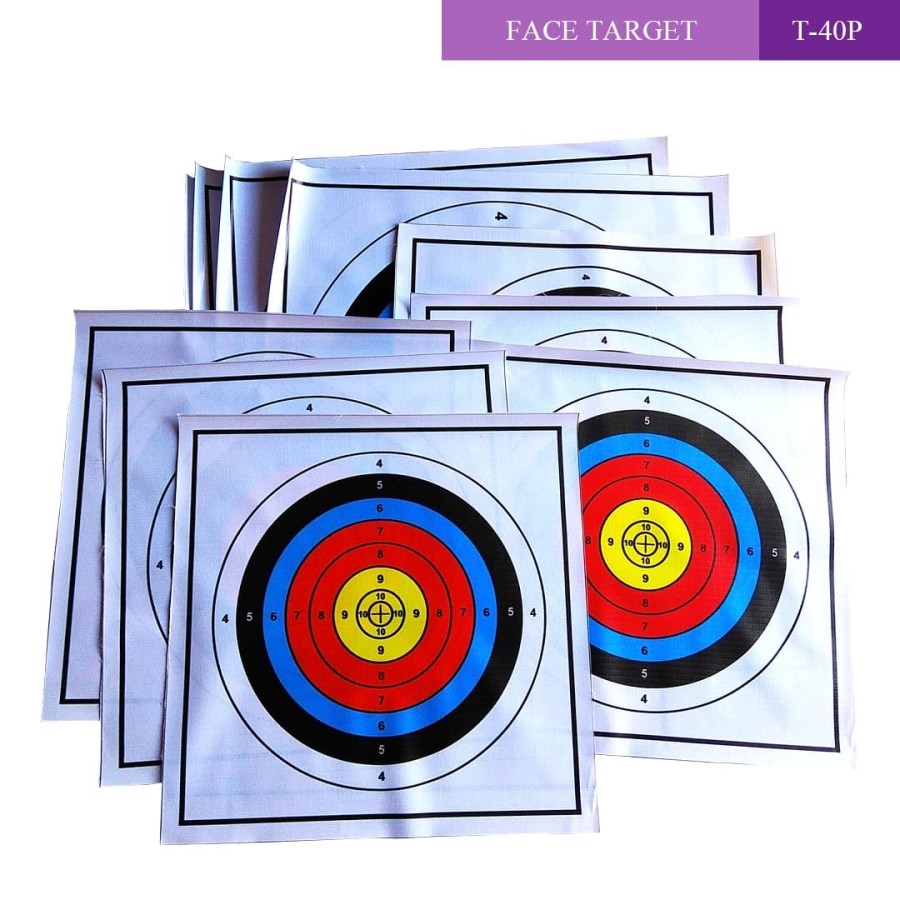 FACE TARGET 40x40cm FLEXI OUTDOOR - SASARAN PANAH - PANAHAN - ARCHERY ...