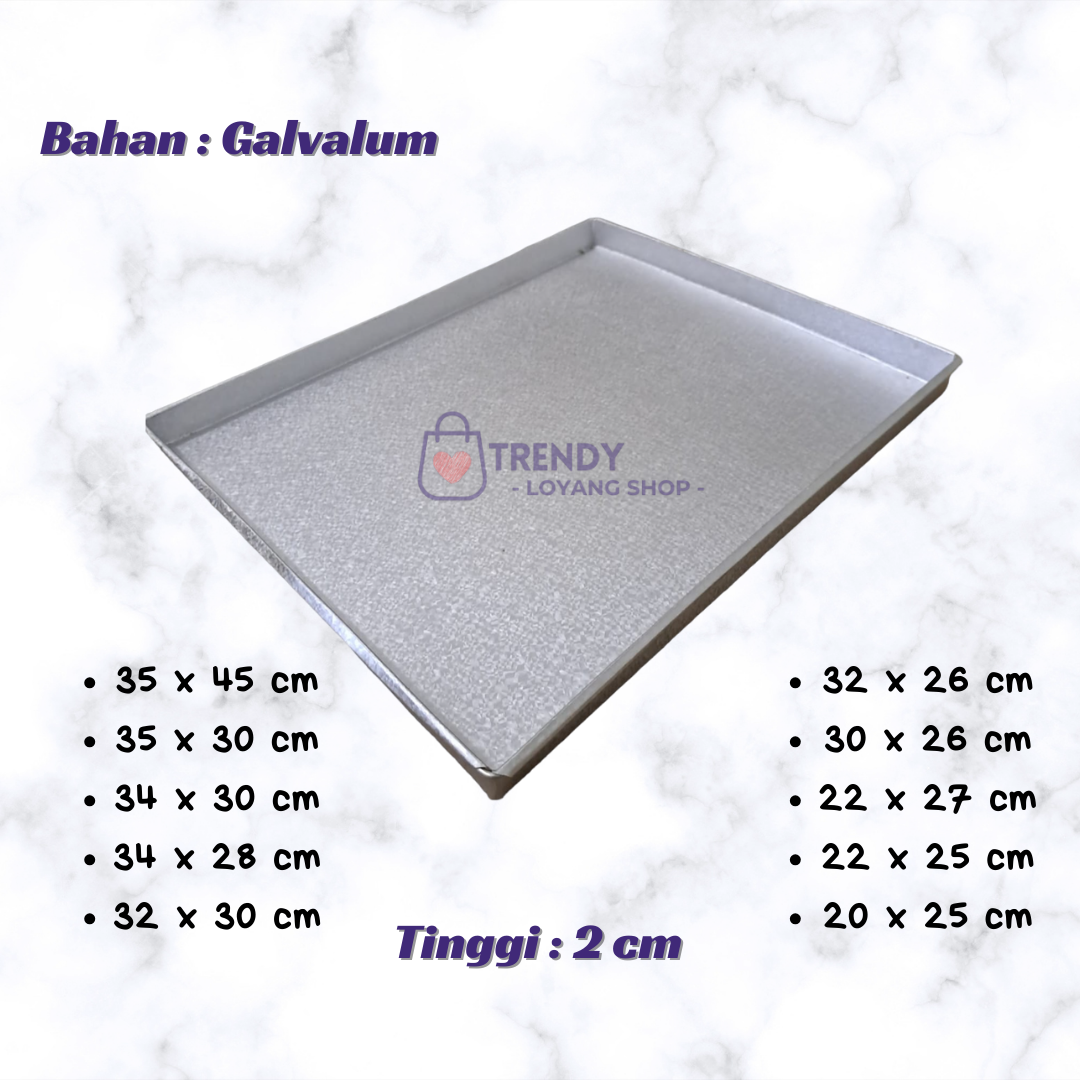Loyang oven listrik bahan galvalum / Loyang Kue Kering / Loyang Oven ...