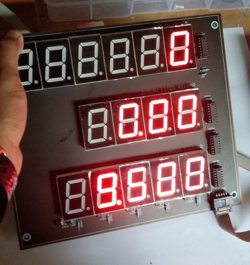 Layar Display Segmwn Seven Pom Mini Warna Merah Dan Hijau | Lazada ...