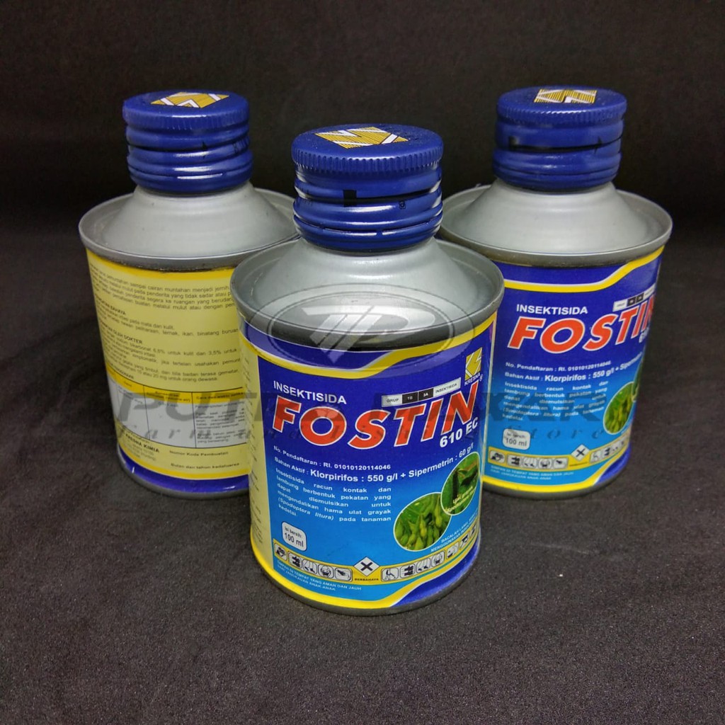 Insektisida FOSTIN 610EC 100ml. B.A:klorpirifos dan sipermethrin. /Obat ...