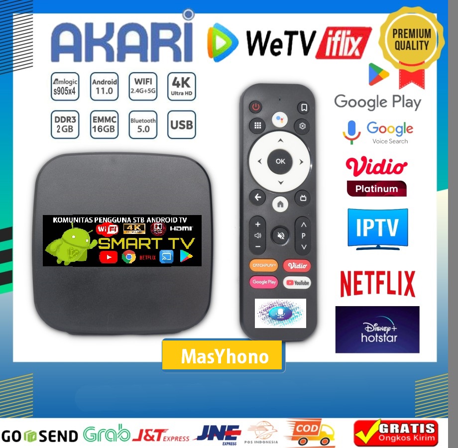 Stb Akari AX810/Advan At01 Ram 2 Rom 16 Android 11 Unlock Dan Root | Lazada Indonesia