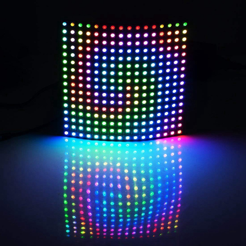 WS2812B LED RGB Flexible Pixel Panel 16X16 Individually Addressable ...