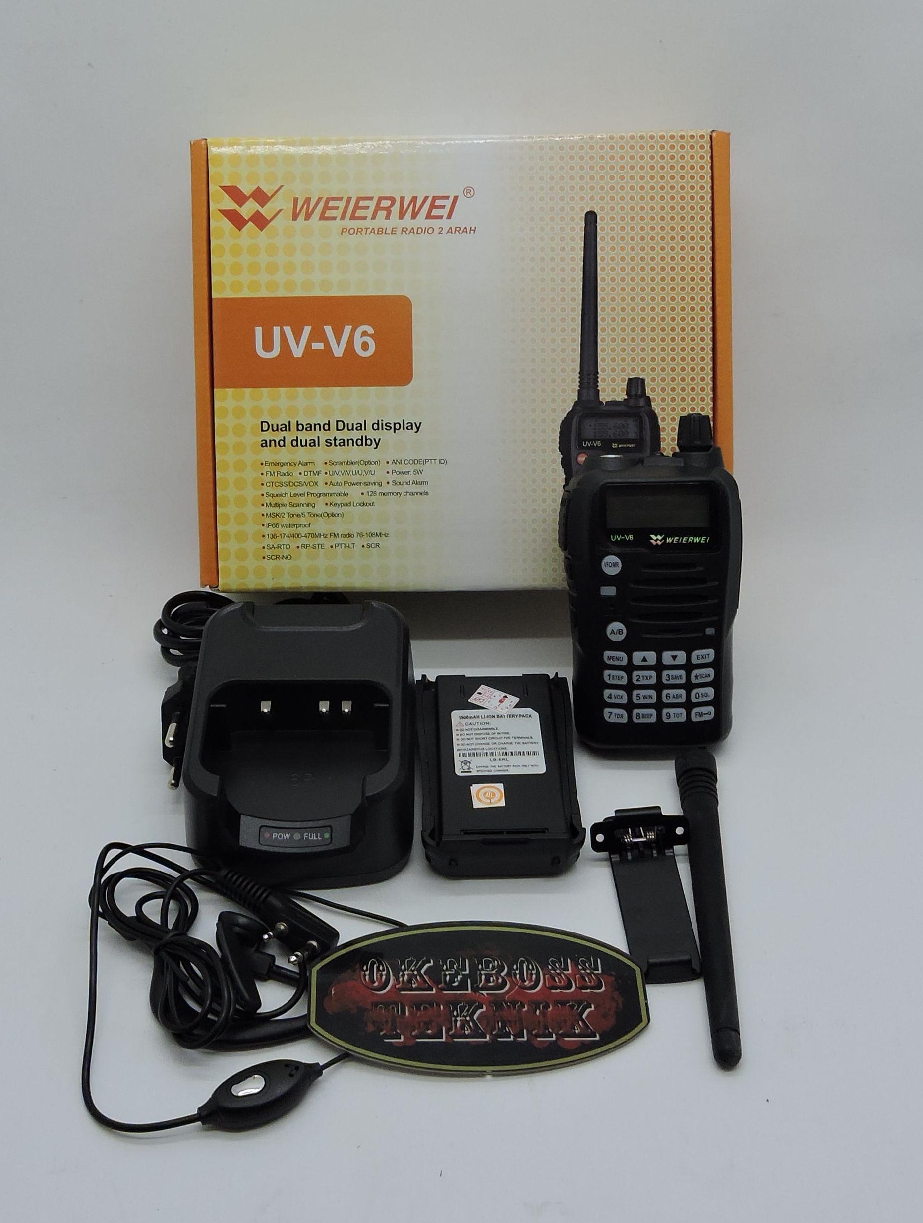 Radio HT 2 arah UV-V6 Weierwei | Lazada Indonesia
