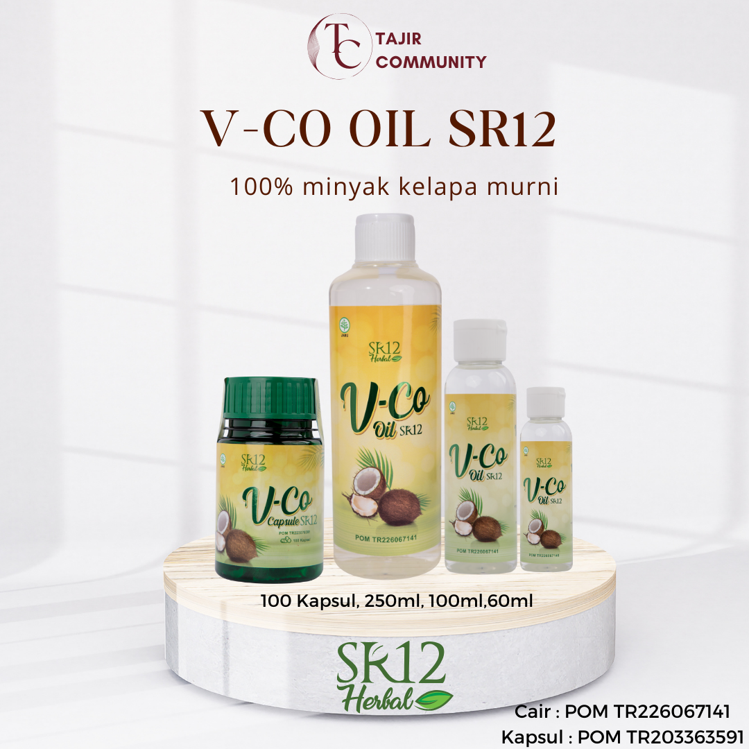 VCO OIL SR12 MINYAK KELAPA MURNI VIRGIN COCONUT OIL IMUN BOOSTER UNTUK ...