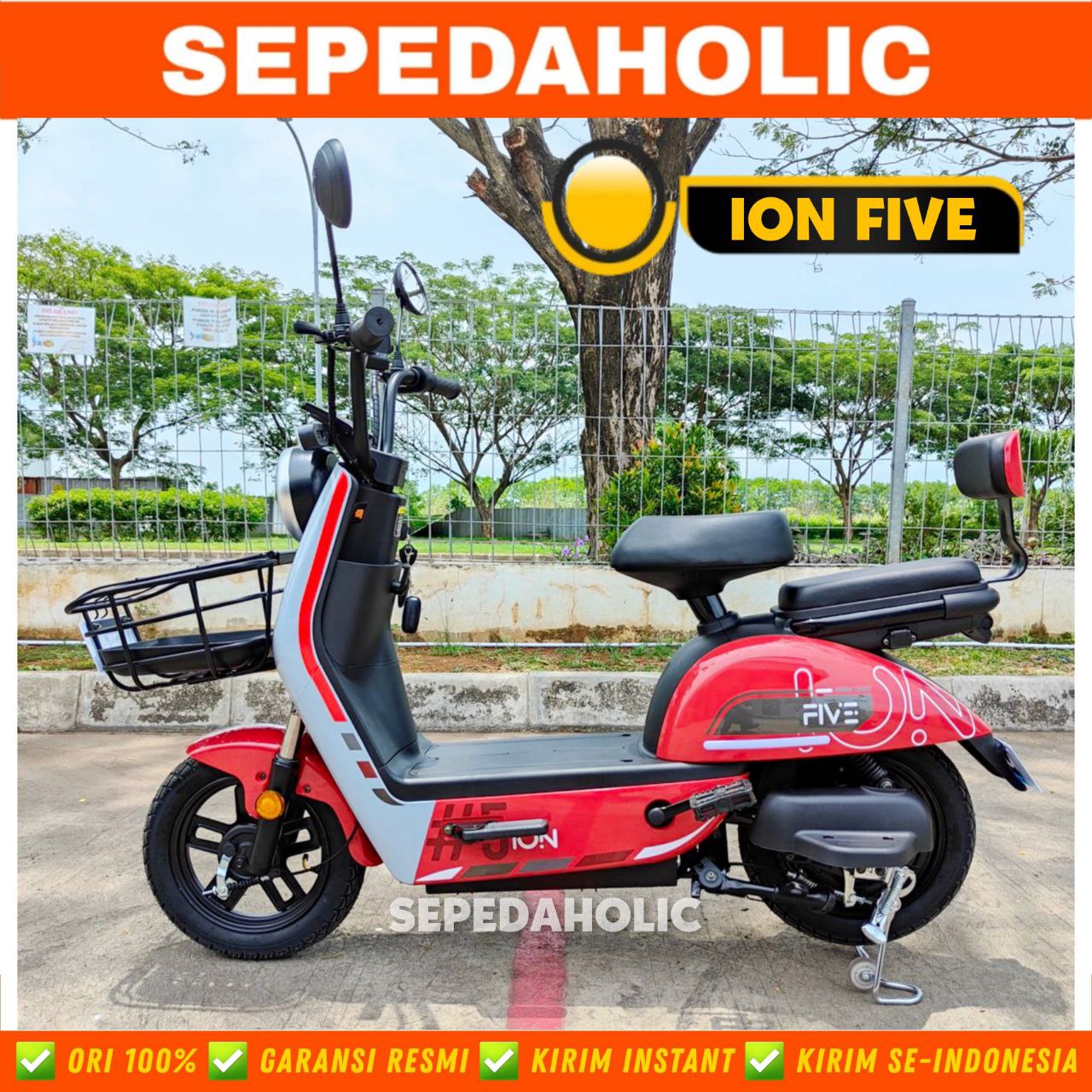 Sepeda Motor Listrik ELEMENT ION FIVE Electric E Bike 500 Watt | Lazada ...