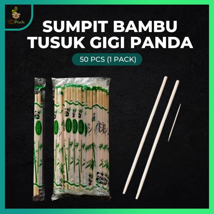 Sumpit Bambu Tusuk Gigi Panda 1 Pack Isi 50 pcs | Lazada Indonesia