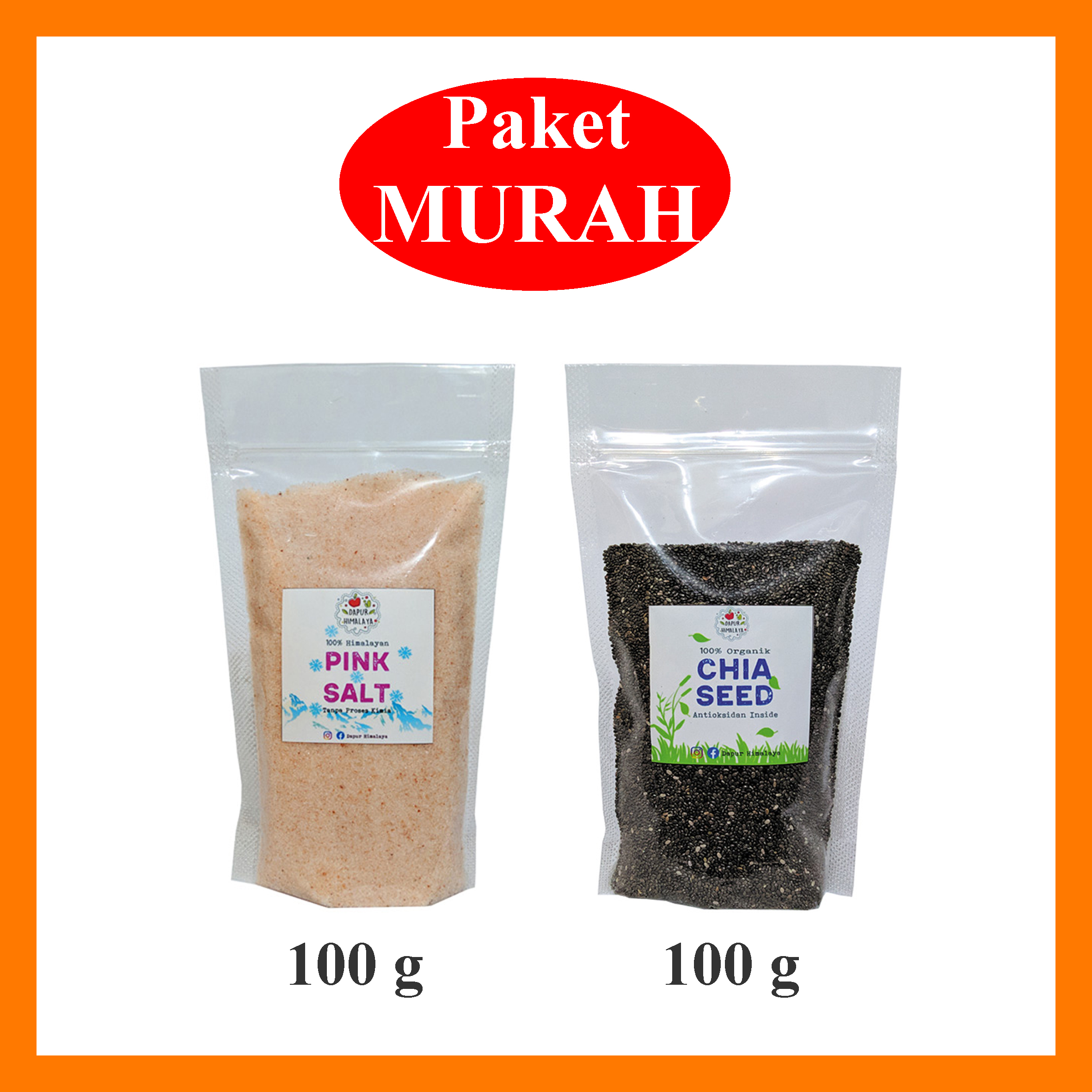 PAKET JSR CHIA SEED GARAM HIMALAYA CIA SEEDS MEKSIKO BIJI CHEA HITAM ...
