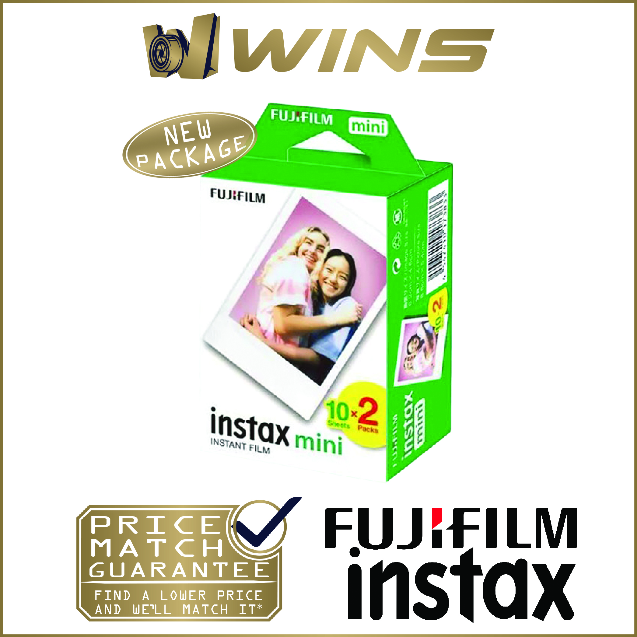Paper Film Instax Mini Twin Pack TWINPACK (2 x 10 lembar) | Lazada ...