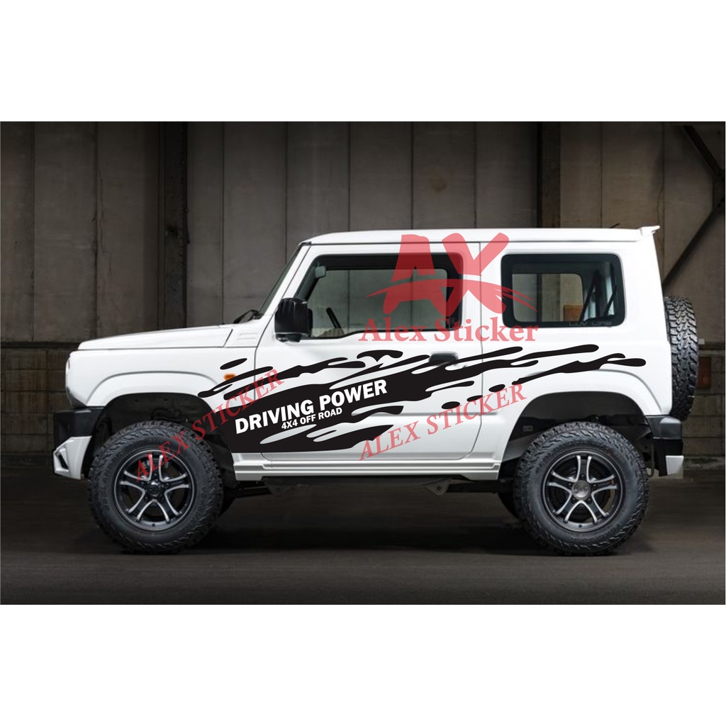 CUTTING STIKER STICKER MOBIL SUZUKI JIMNY JEEP KATANA RUBICON WENGLER ...