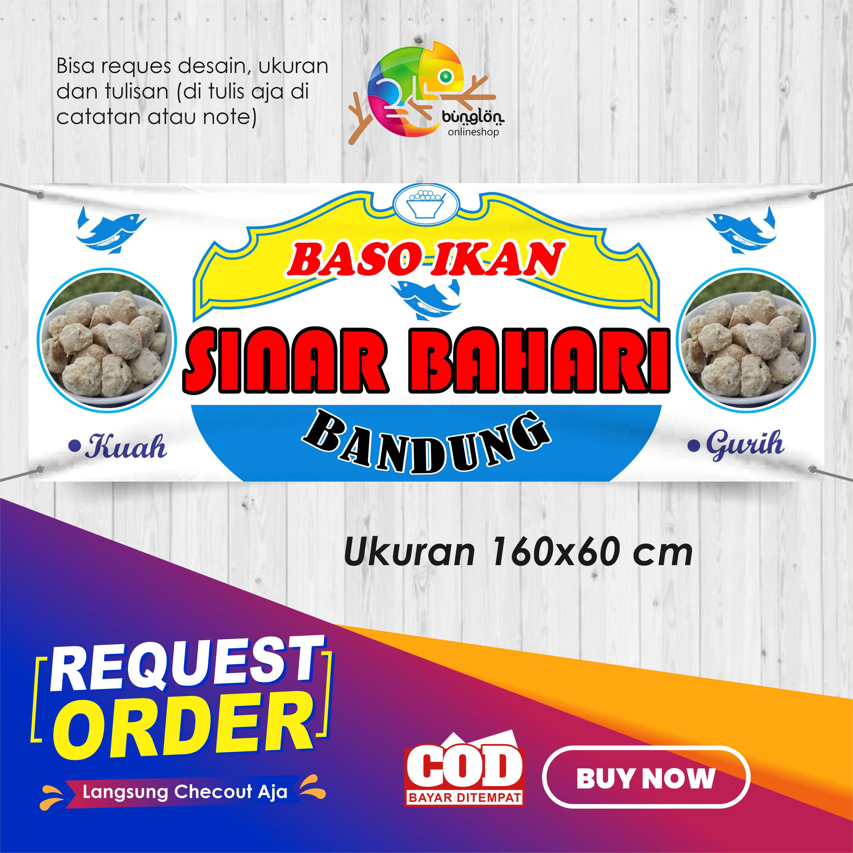 Spanduk Banner Baso Ikan Murah | Lazada Indonesia