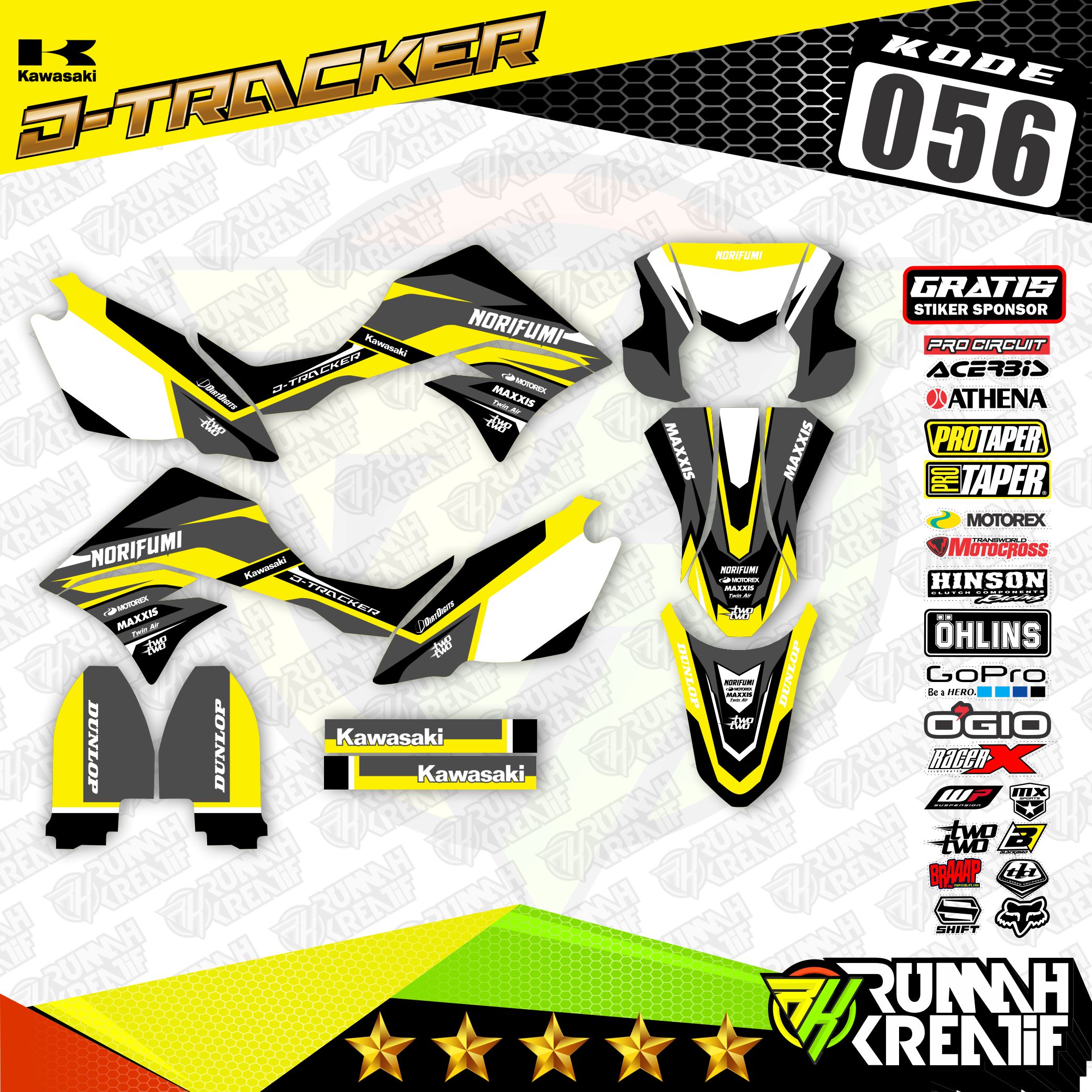 Decal Klx D Tracker Full Body 2016-2019 RK-g | Lazada Indonesia
