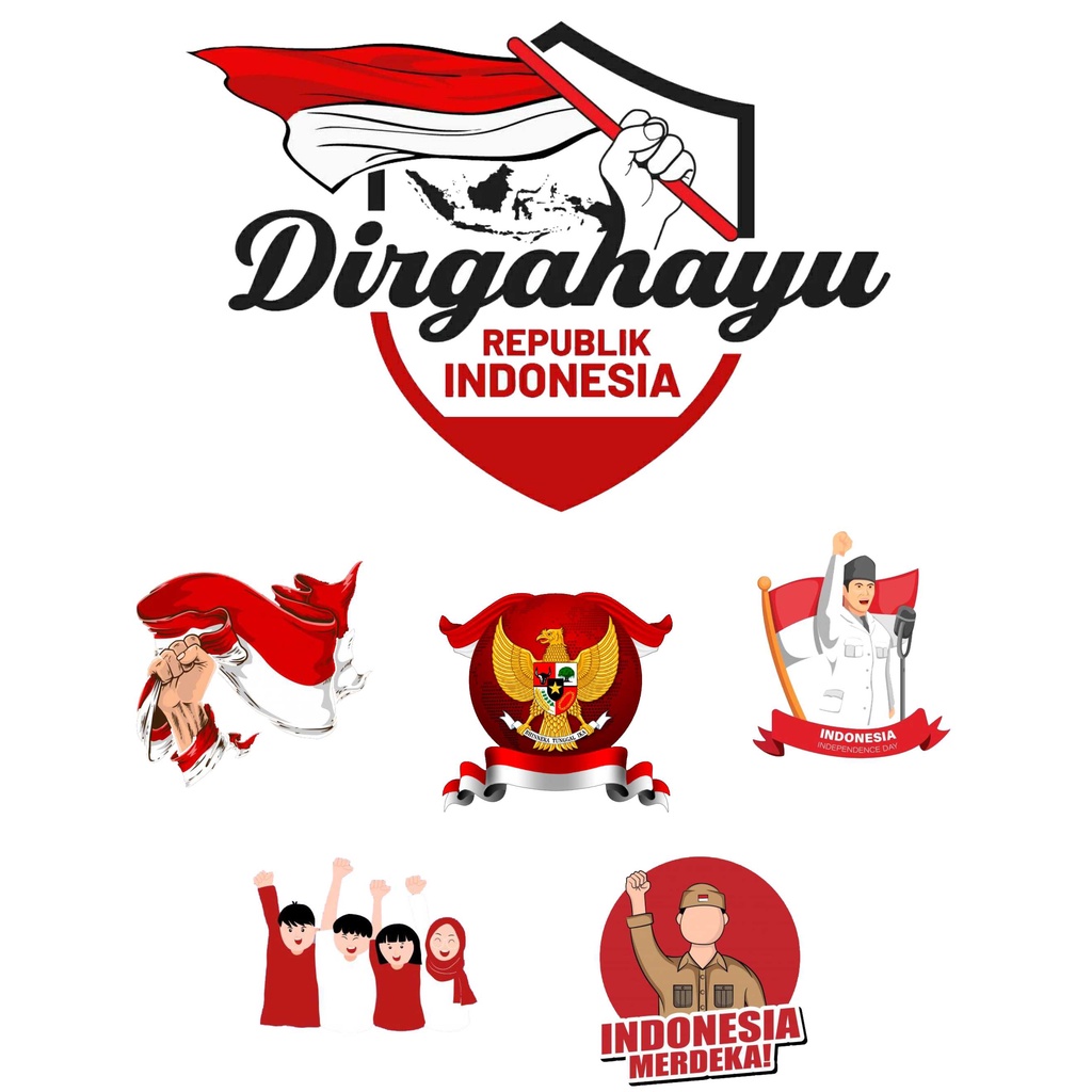 TOPPER CAKE ULANG TAHUN / HIASAN TUMPENG DIRGAHAYU RI KEMERDEKAAN RI ...