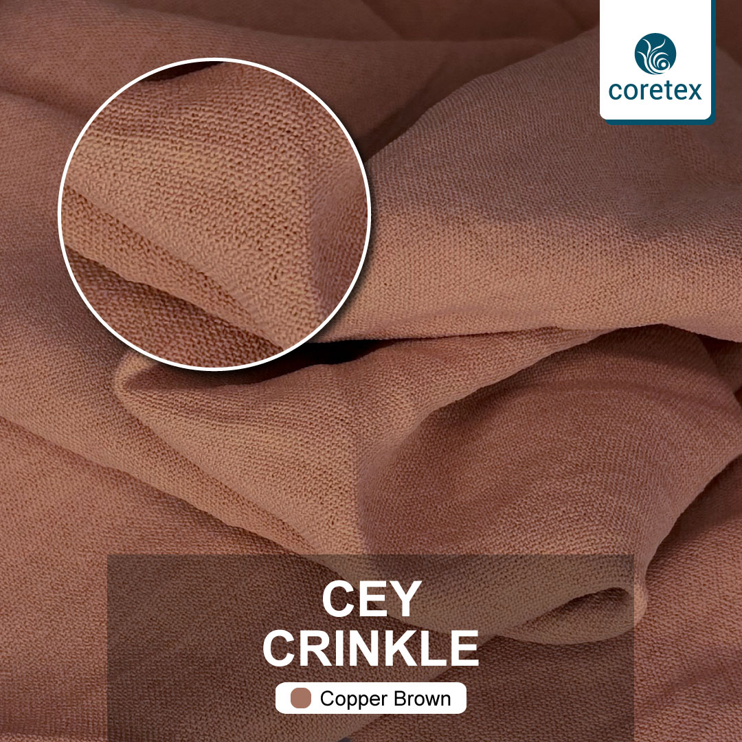 Kain Cey Crinkle Airflow By Maxima 0,5 Meter - Warna Copper Brown ...