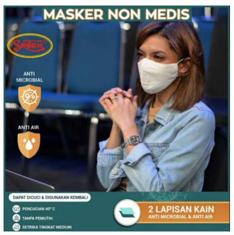 Masker Sritex Anti Microbial Anti Air Non Medis Original | Lazada Indonesia