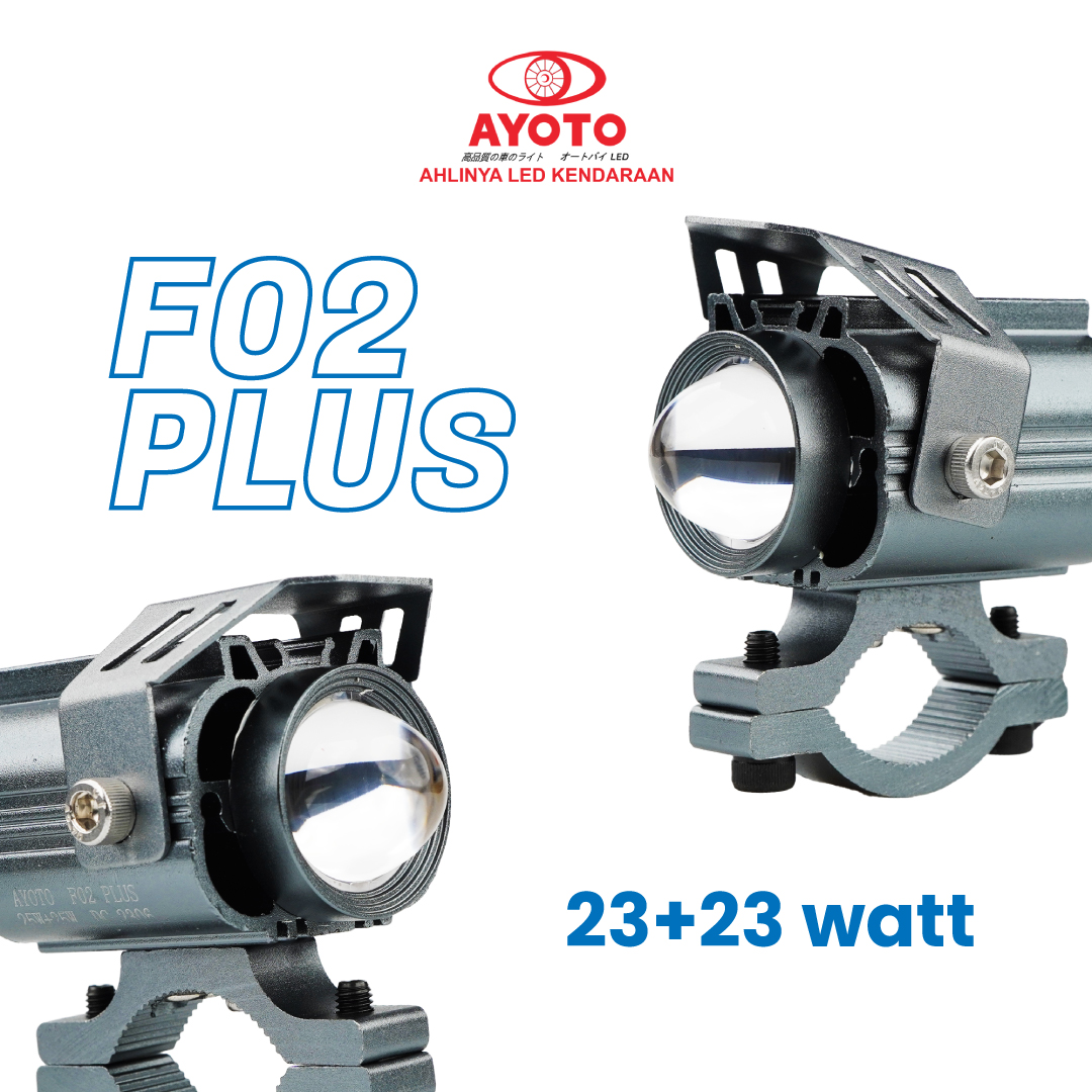 1 Buah Lampu Tembak Laser D2 Motor/Mobil/Truck F02, F02 PLUS, F02 PRO ...