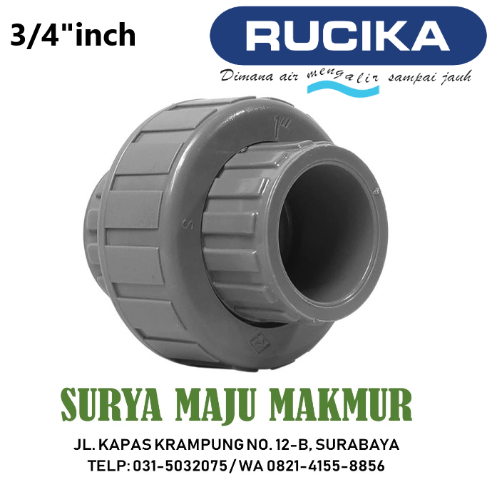 Water Mur Moor polos 3/4 inch RUCIKA watermur Union socket AW PVC ...