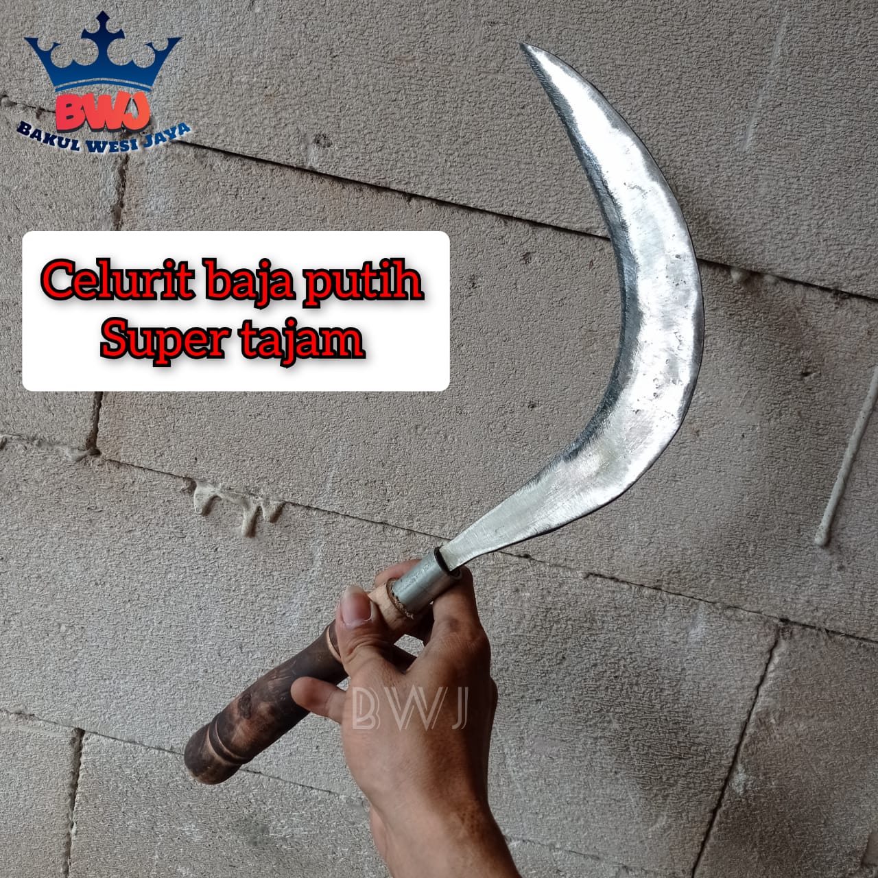 Selurit Madura Asli - Sabit Baja Putih Anti Rompal - Arit Rumput Yang ...