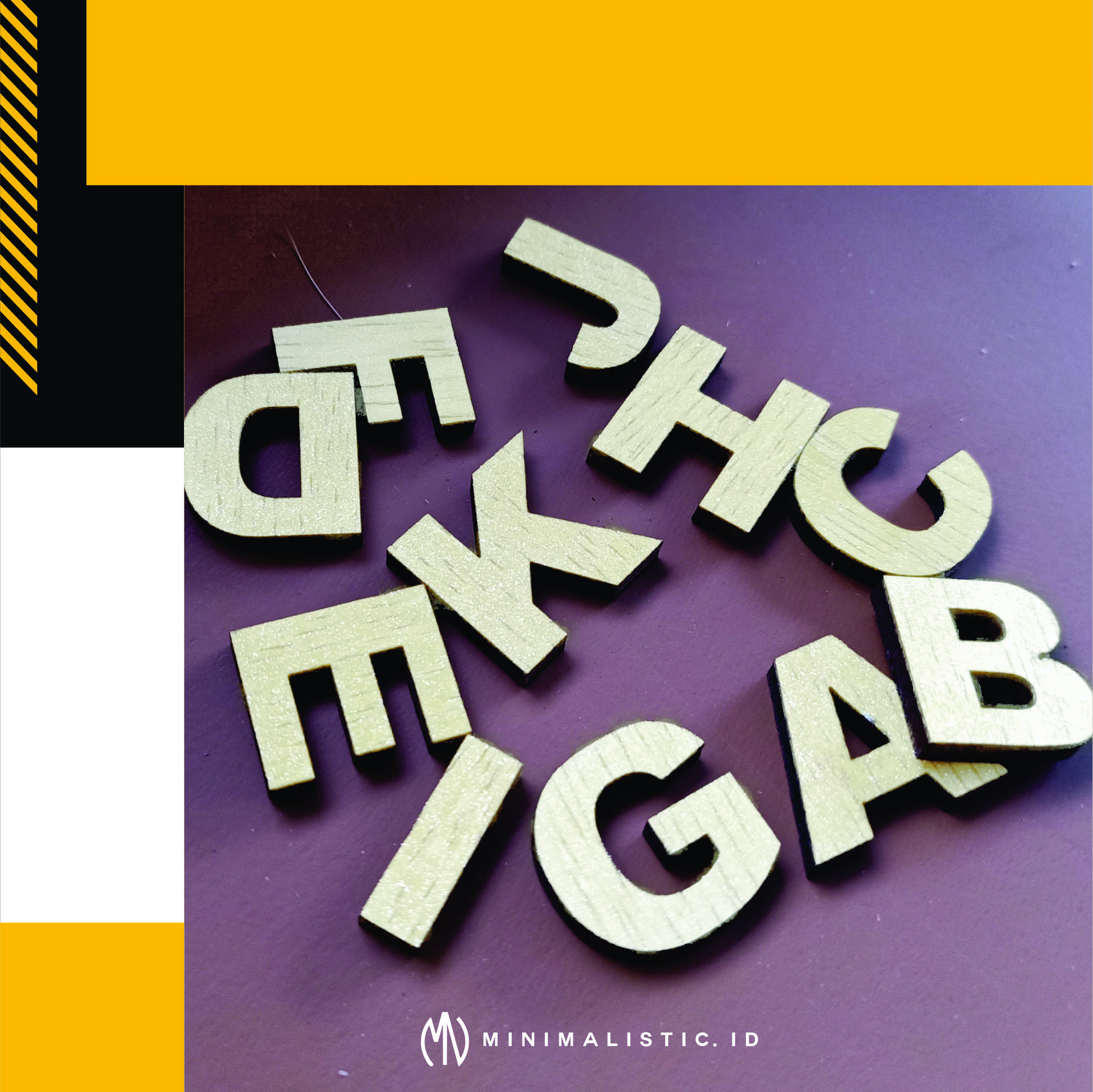 Huruf Kayu Alfabet Kayu Wooden Letters Abc Wooden Letter by Wooden ...