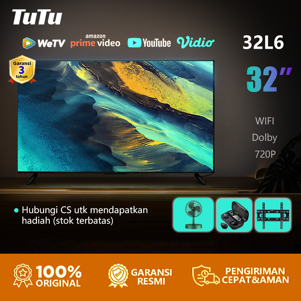 TUTU Smart Google TV 32 inch Android TV FHD monitor-Netflix/Youtube ...