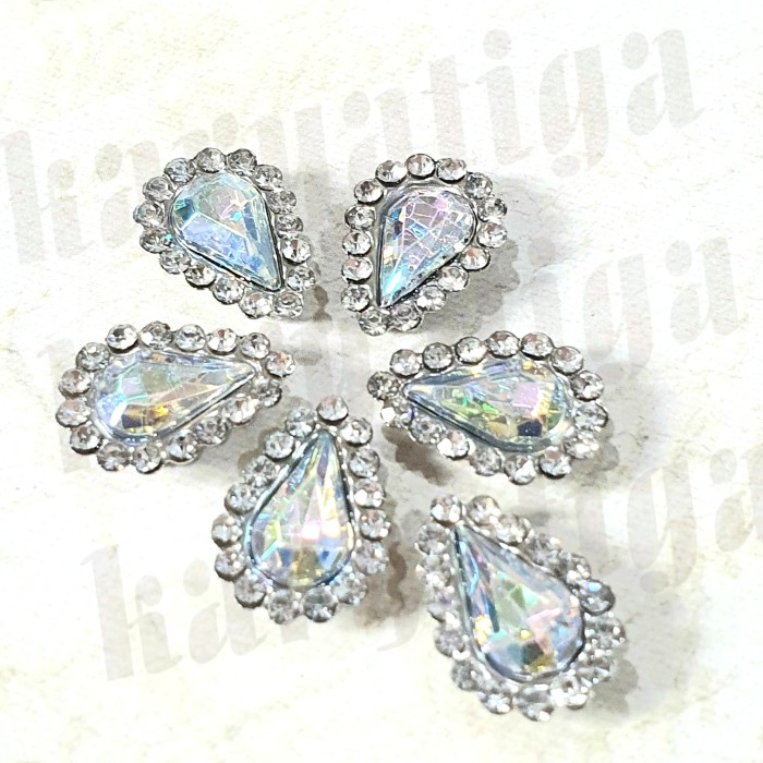 6x12 Diamond / Kristal Akrilik Tetes Cangkang Bunga (12 Pcs) | Lazada ...