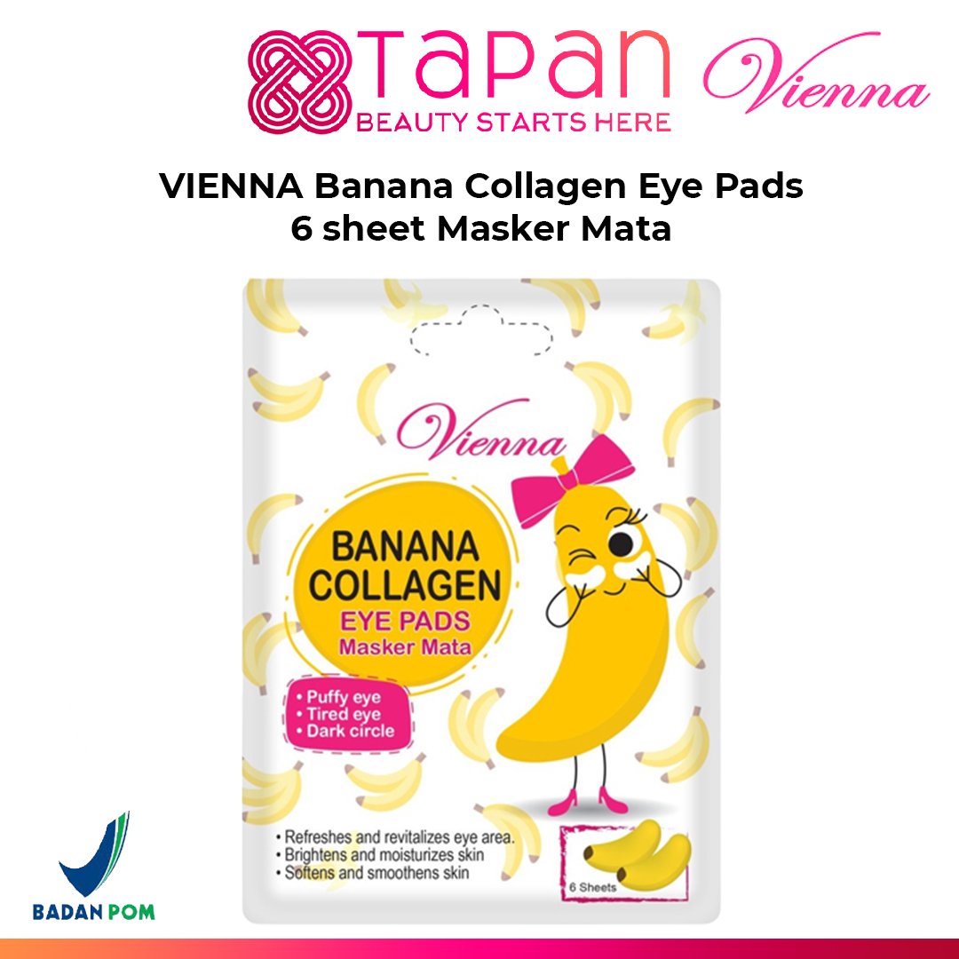 VIENNA Banana Collagen Eye Pads 6 sheet Masker Mata | Lazada Indonesia