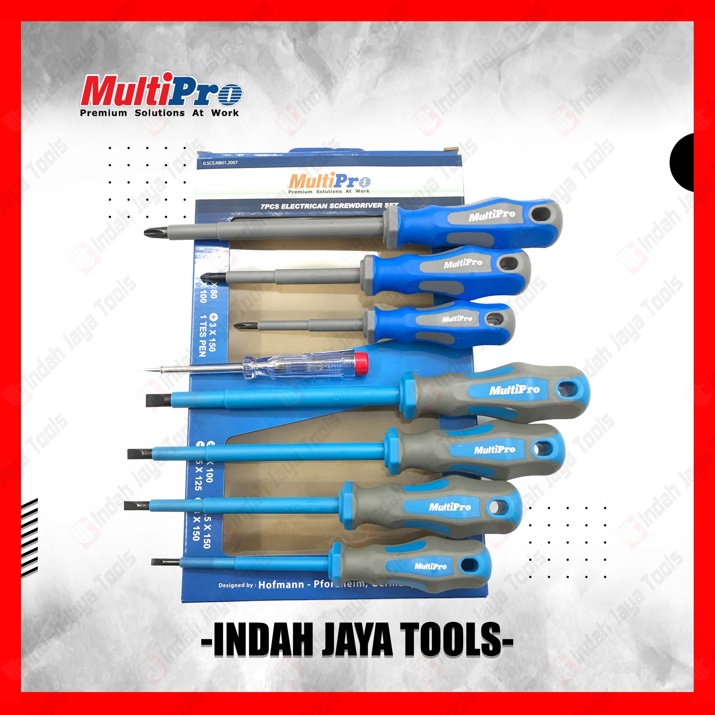 Obeng Listrik Set 8 pcs MULTIPRO Electric - Electrician Screwdriver ...