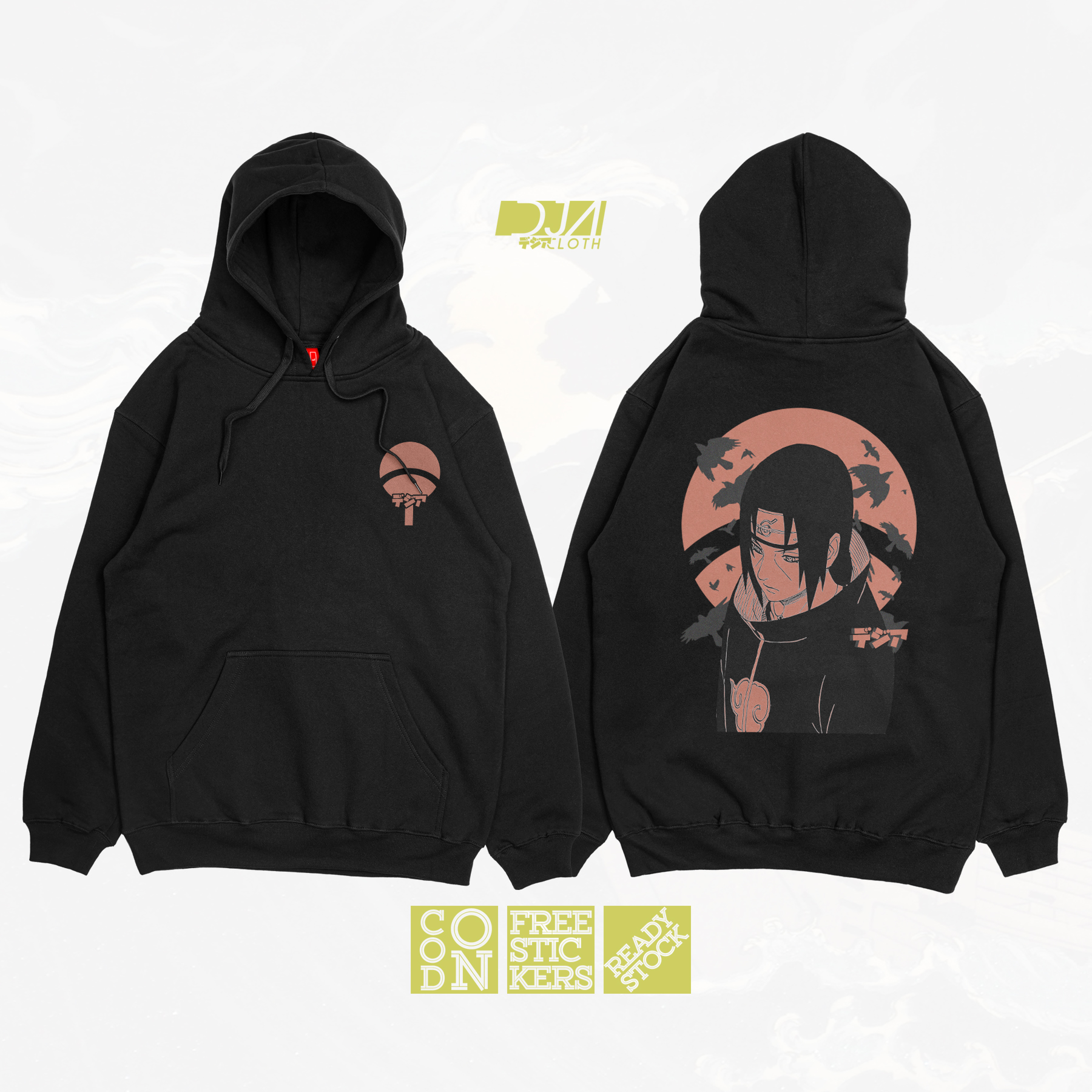HOODIE UCHIHA ITACHI AKATSUKI NARUTO SASUKE JUMPER ANIME MANGA SWEATER ...