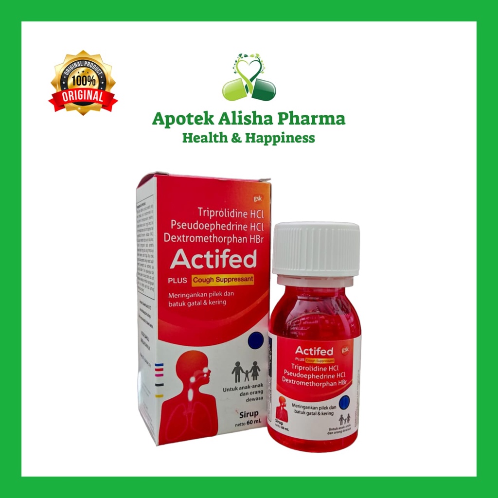 Actifed Sirup Kuning Flu Pilek Anak / Actived Plus Expectorant Syrup ...