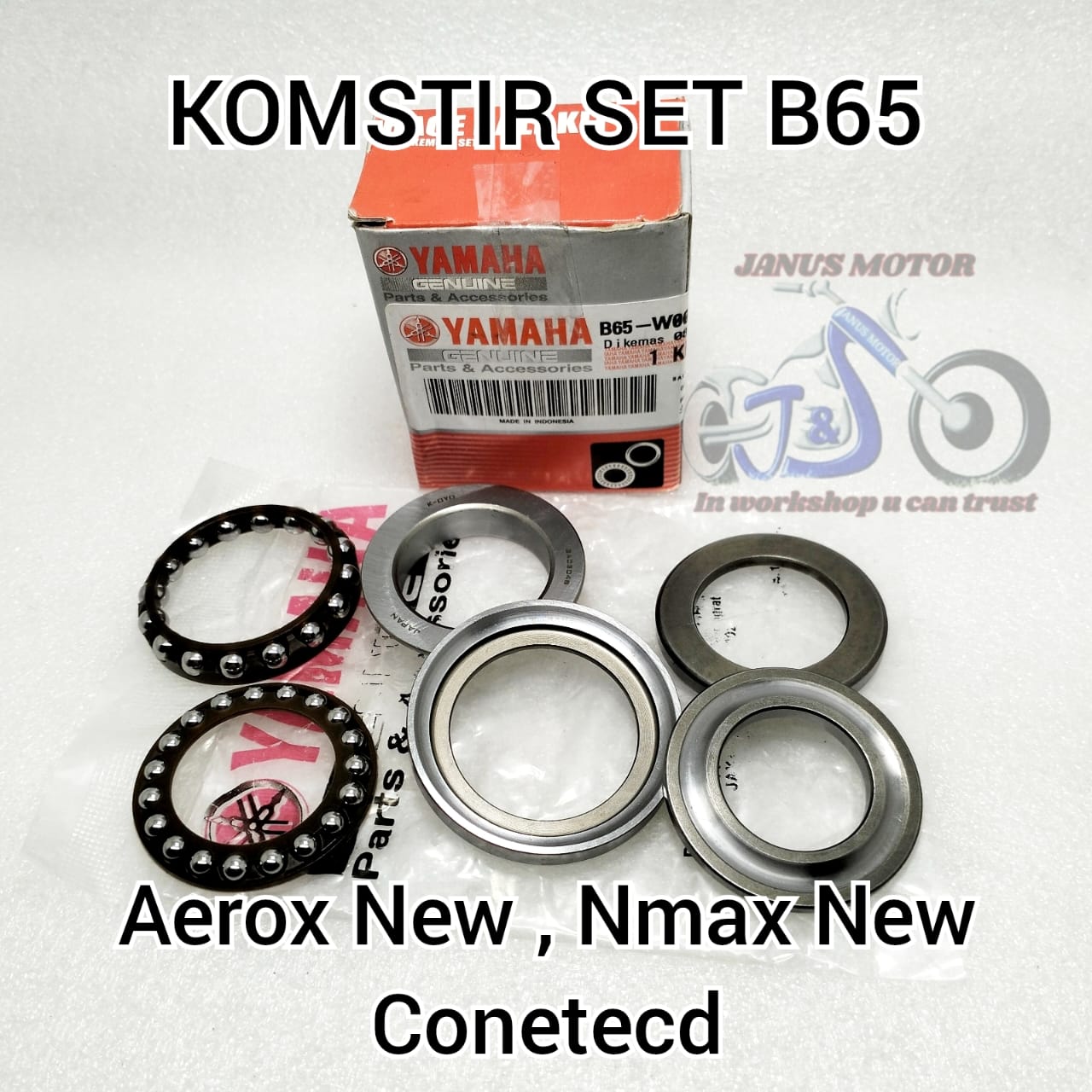 Komstir Aerox Old New Nmax Connected original presisi dan awet comstir bearing klahar stang stir ...
