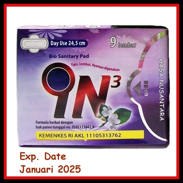 Pembalut IN3 Day Use Siang Kemasan Bungkus | IN3 BIO Sanitary Pad Day ...