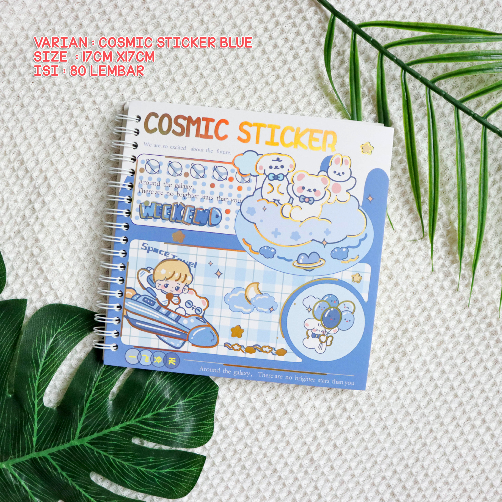BUKU DIARY JOURNALING BINDER LEBAR ISI 80 LEMBAR MOTIF ANAK LAKI LAKI ...