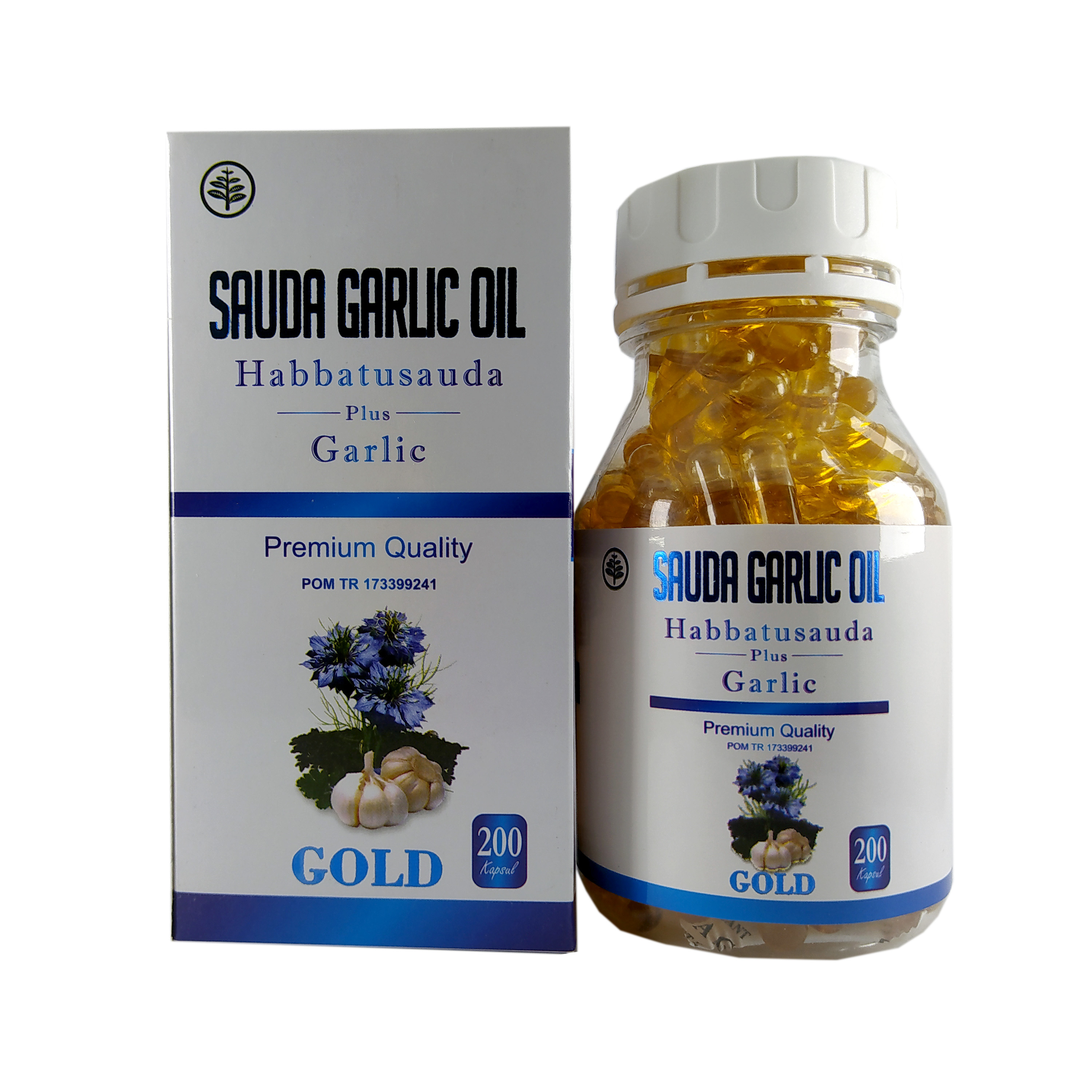 Sauda Garlic Gold 200 Habbatussauda plus garlic 200 kaps | Lazada Indonesia