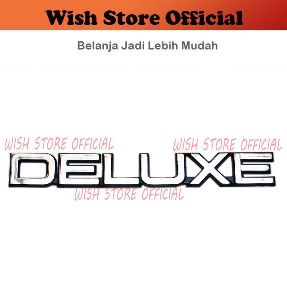 [PCS] Emblem / Car Logo / Sticker / Lambang Mobil Tulisan DELUXE untuk ...