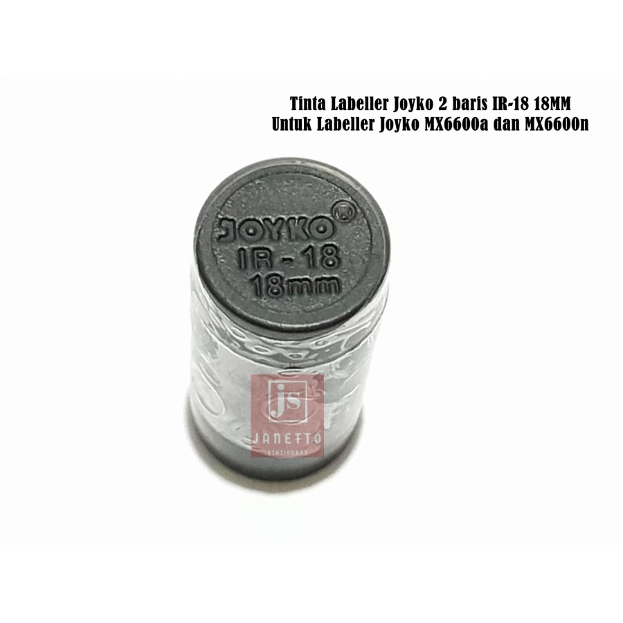 Tinta Label Harga 2 baris Joyko IR-18 Buat Labeller MX-6600A atau MX ...