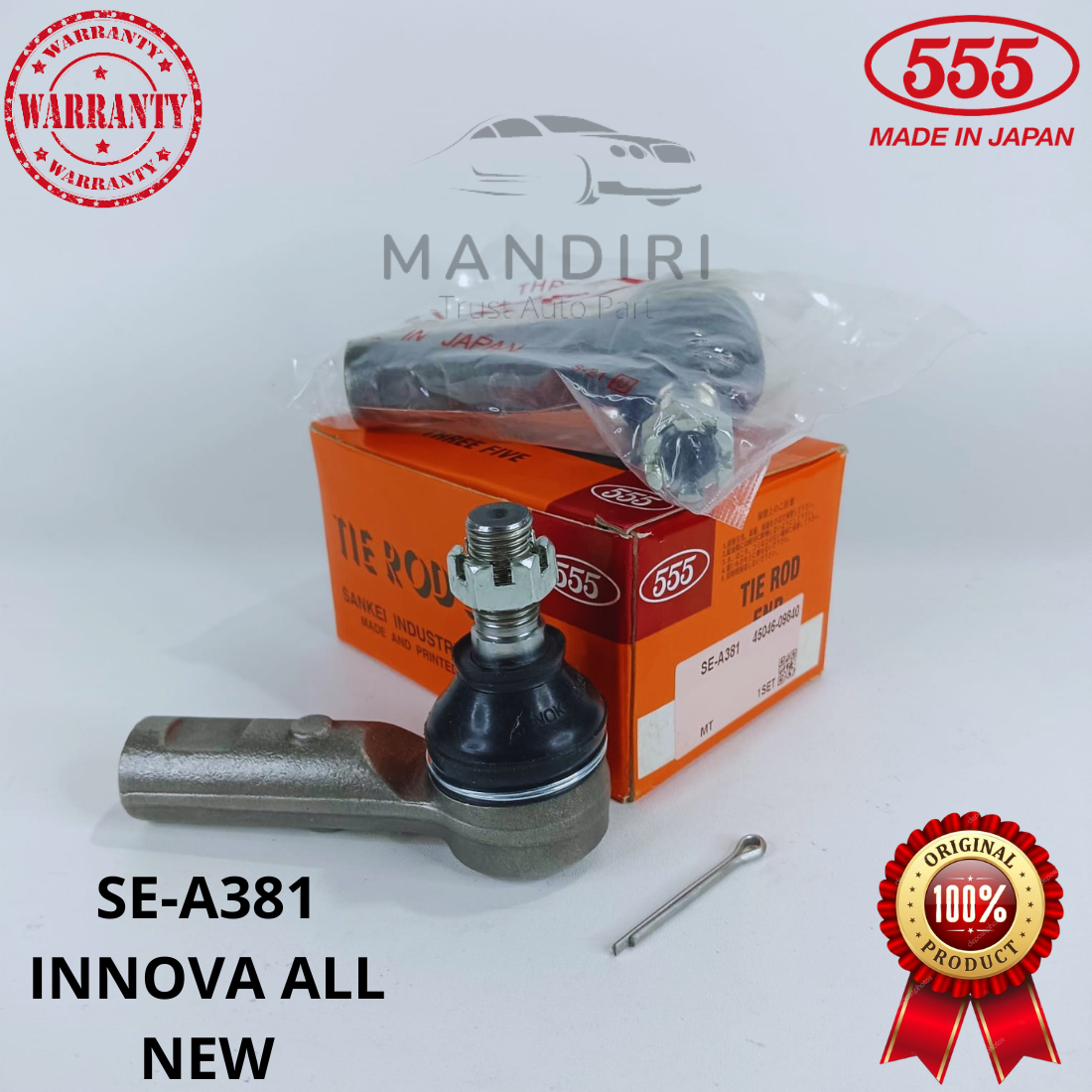 TIE ROD END INNOVA REBOND INOVA ALL NEW 555 ORI MADE IN JAPAN HARGA 1AN ...
