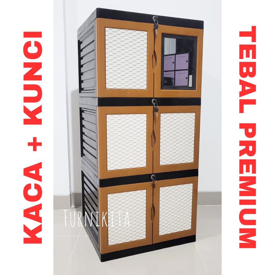 TABITHA ARTHA GUNPLAS LEMARI PAKAIAN PLASTIK SUSUN 3 MINI | Lazada ...