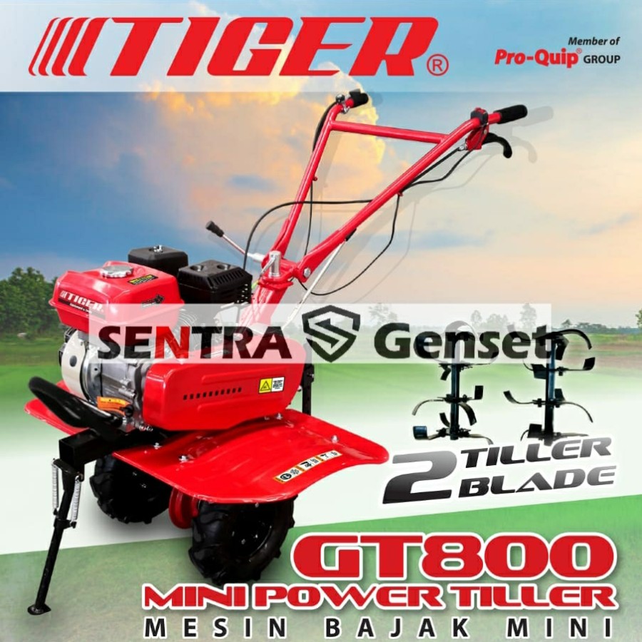 Mesin traktor bajak sawah mini power tiller Pro-Quip GT800 | Lazada ...