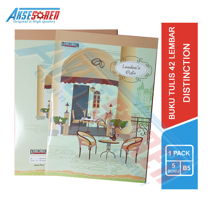 BUKU TULIS SEKOLAH DISTINCTION 1 PACK [42 LEMBAR/B5] / BUKU BESAR ...