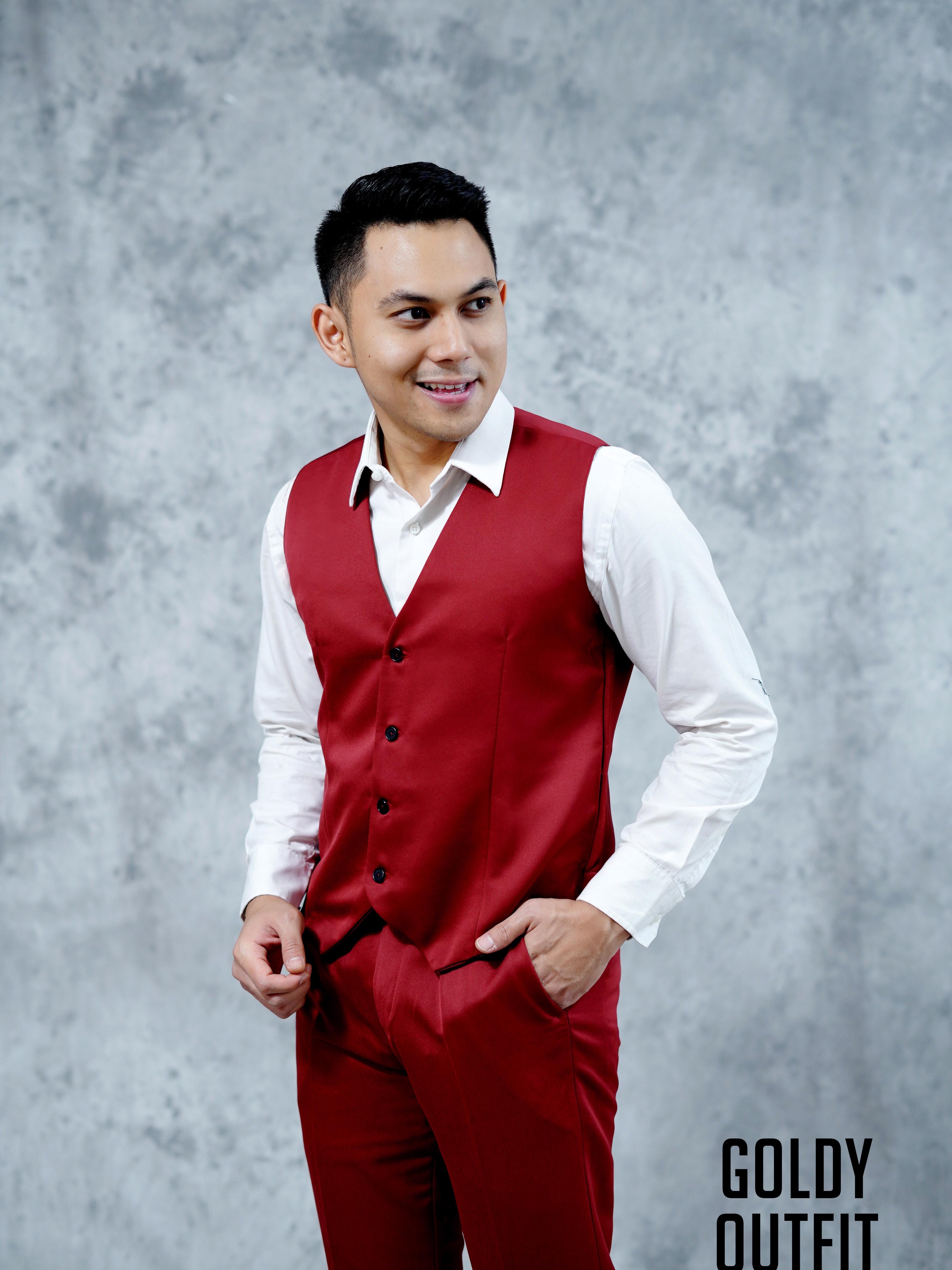 GOLDY OUTFIT – Rompi / Vest Merah | Lazada Indonesia