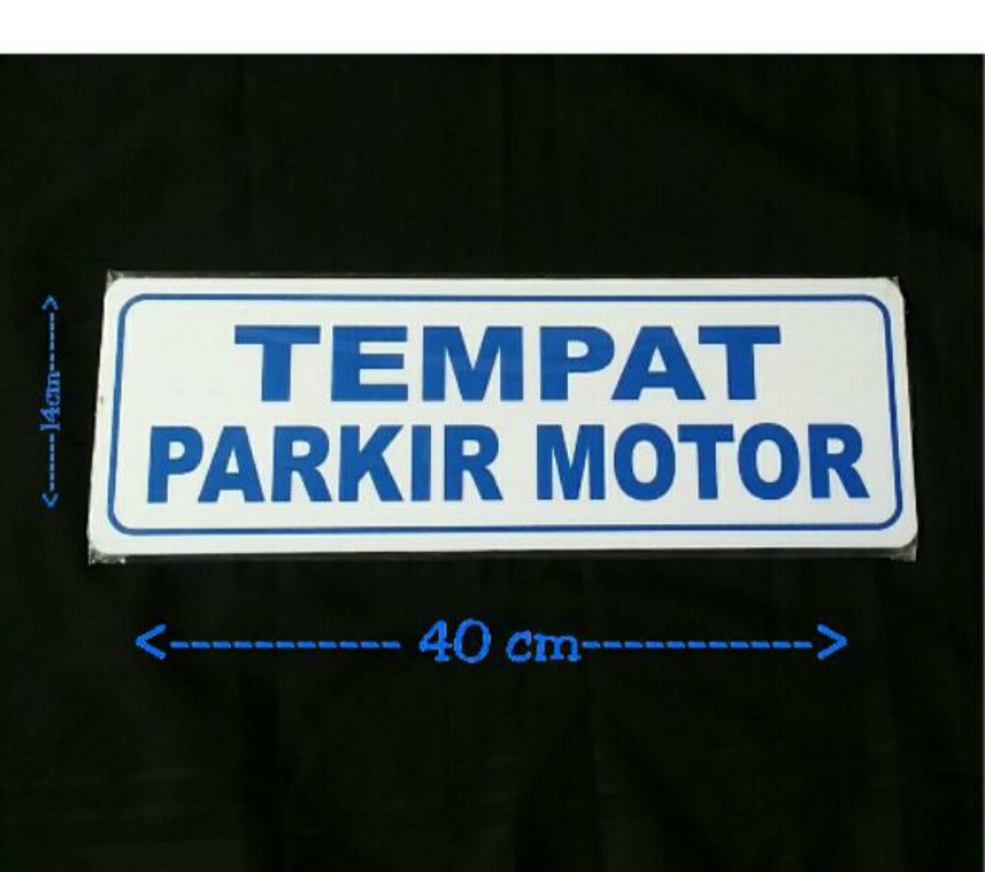 Sign Board Akrilik Plat Tempat Parkir Motor | Lazada Indonesia