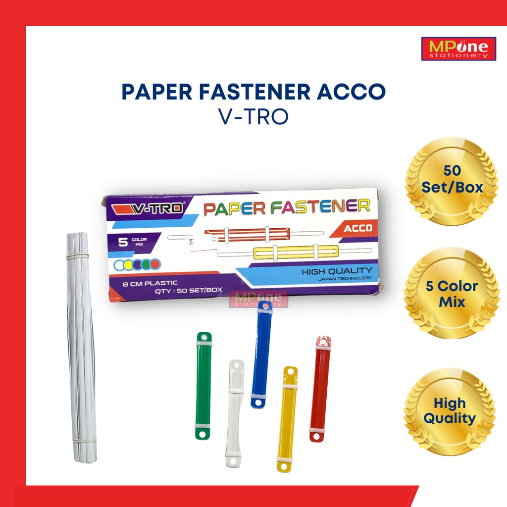 Paper Fastener Acco Plastik / Paper Fastener V-TRO / Paper Fastener ...