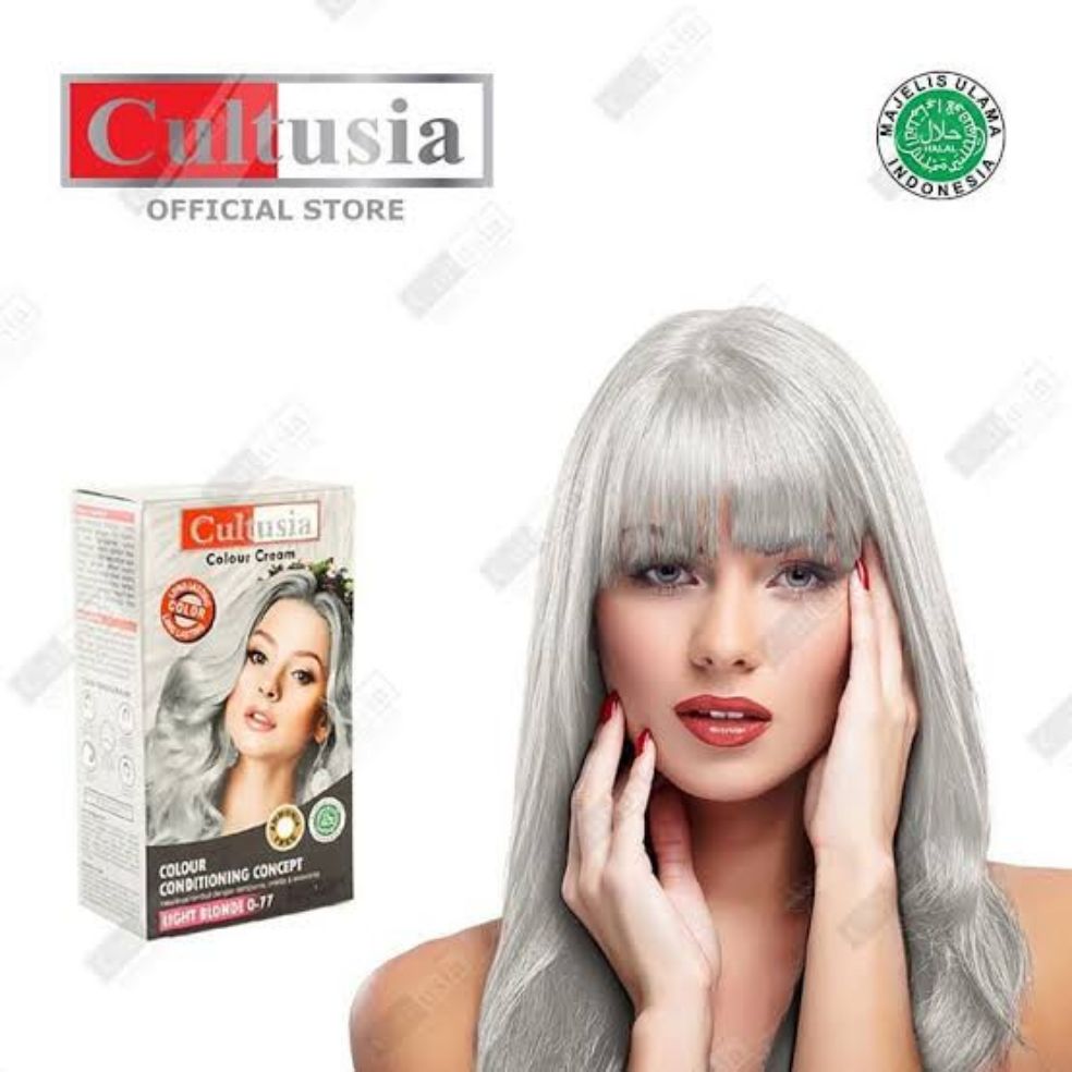 Cat rambut silver cultusia 0/77 | Lazada Indonesia