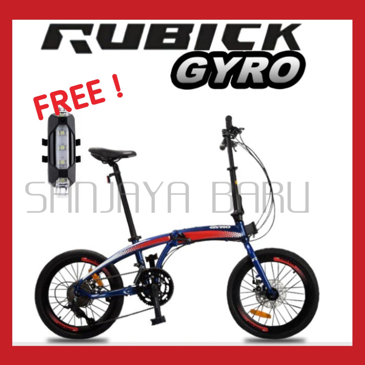 SEPEDA LIPAT RUBICK GYRO 20 18 SPEED BY UNITED FOLDING BIKE | Lazada ...
