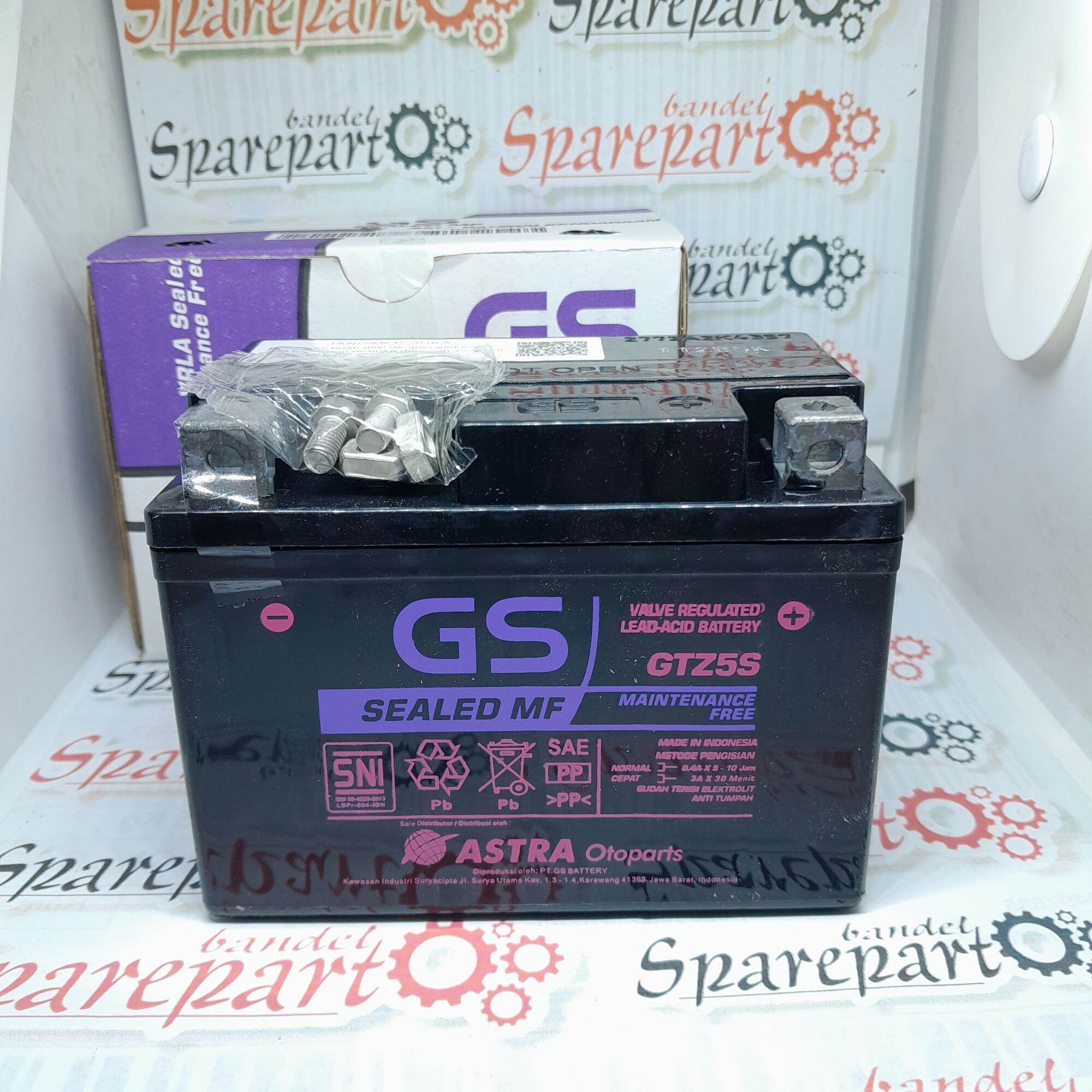 ORI: AKI GS MOTOR ASTRA OTO PARTS GTZ5S AKI KERING GS GTZ5S ORIGINAL ...